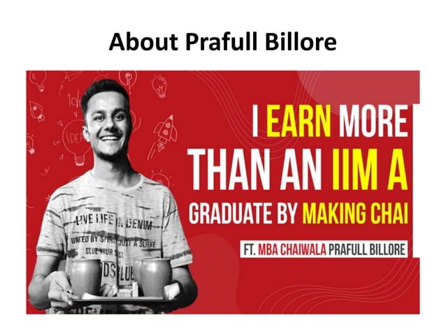 Group PPT on MBA Chai Wala by.pptx created by lalit | PPTX | Marketing and Advertising | Business