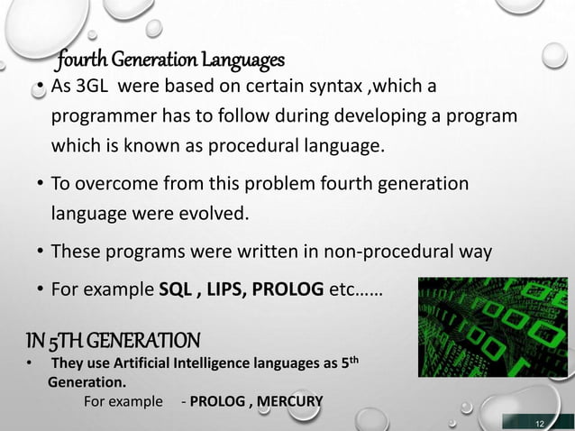 EVALUTION OF COMPUTER LANGAGES | PPT