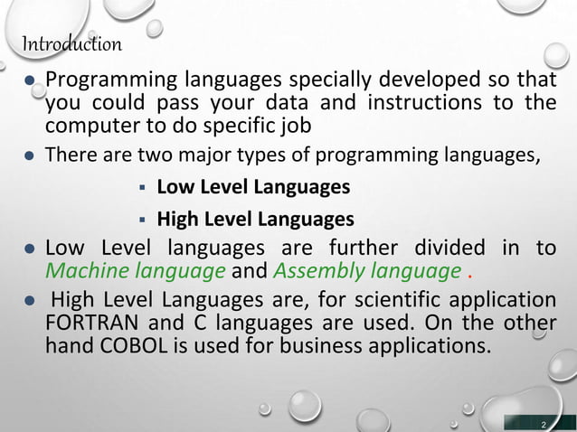 EVALUTION OF COMPUTER LANGAGES | PPT