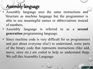 EVALUTION OF COMPUTER LANGAGES | PPT