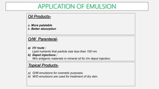Emulsion and emulsion with new technology | PPTX | Skin and Dermatology ...