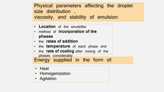 Emulsion and emulsion with new technology | PPTX | Skin and Dermatology ...