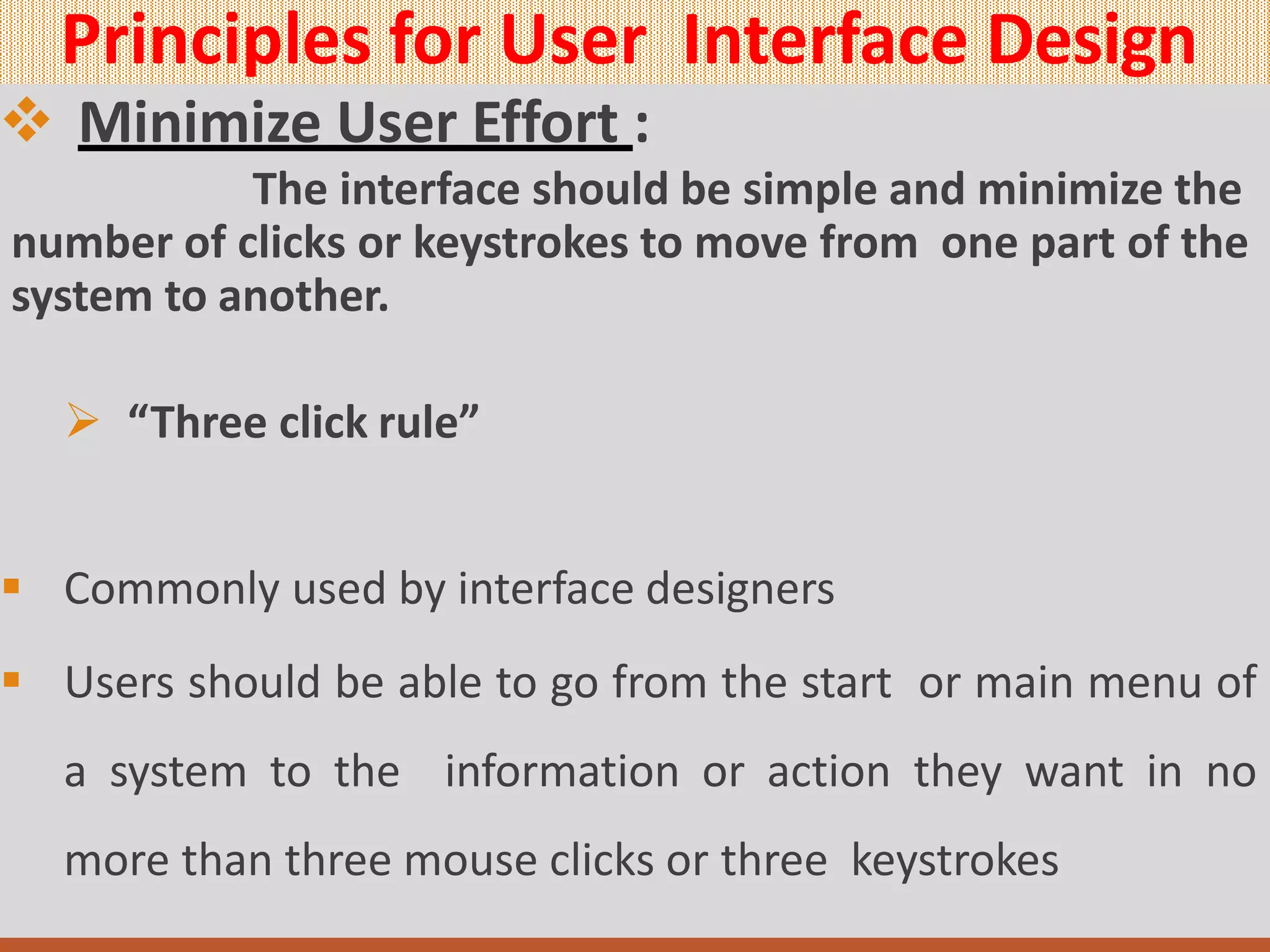 User Interface Design,Principles & process | PPT