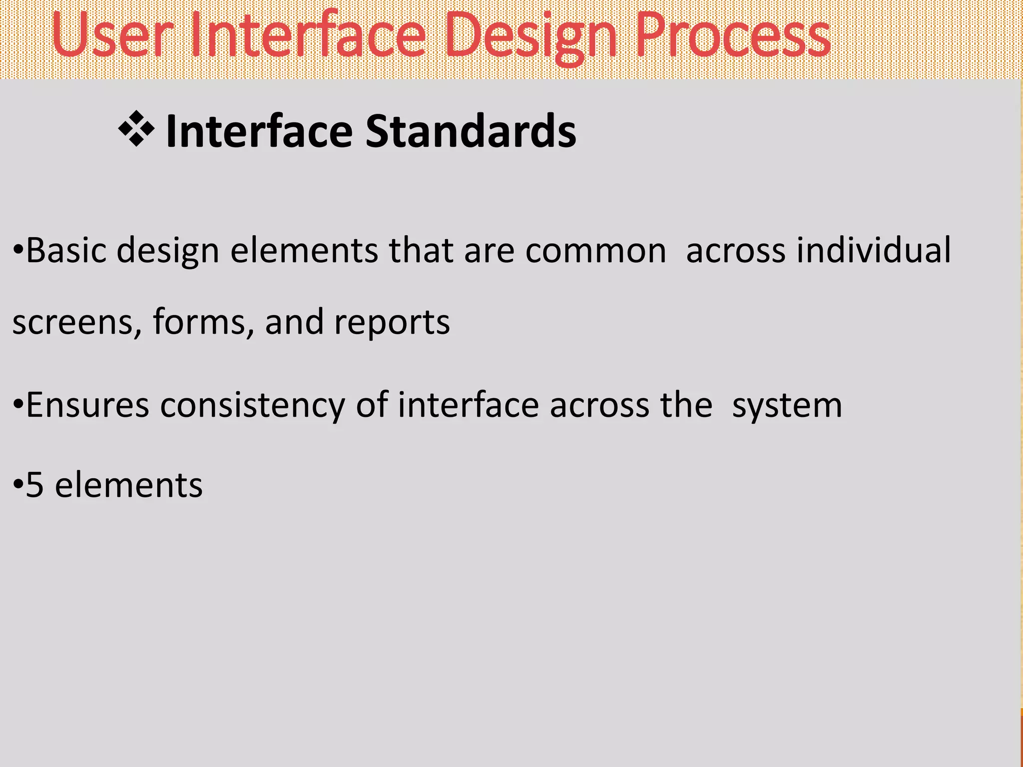 User Interface Design,Principles & process | PPT