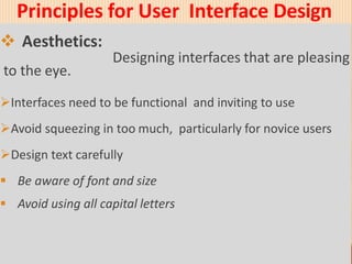 User Interface Design,Principles & process | PPT