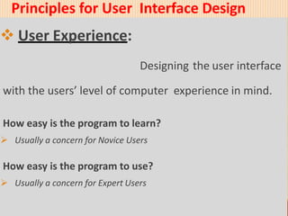 User Interface Design,Principles & process | PPT
