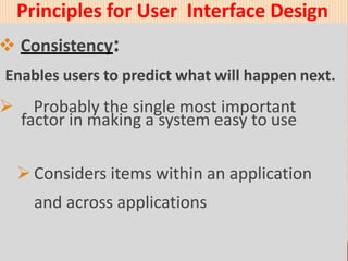 User Interface Design,Principles & process | PPT
