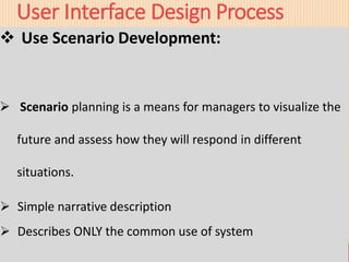 User Interface Design,Principles & process | PPTX
