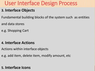 User Interface Design,Principles & process | PPT