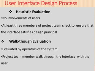 User Interface Design,Principles & process | PPT