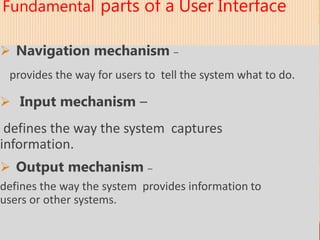 User Interface Design,Principles & process | PPTX