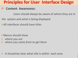 User Interface Design,Principles & process | PPTX