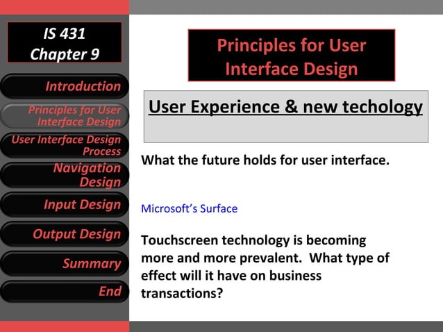 User Interface Design | PPT