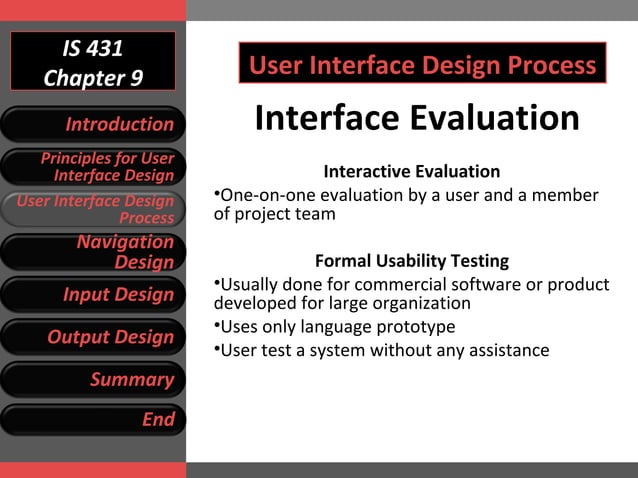 User Interface Design | PPT