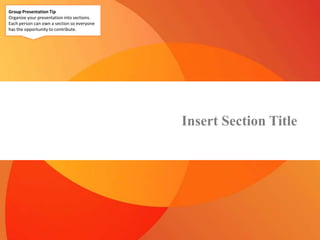 Group presentation | PPTX
