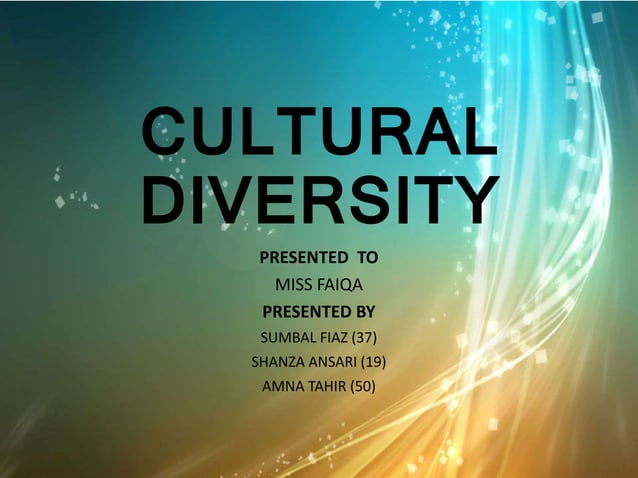 Cultural Diversity | PPT