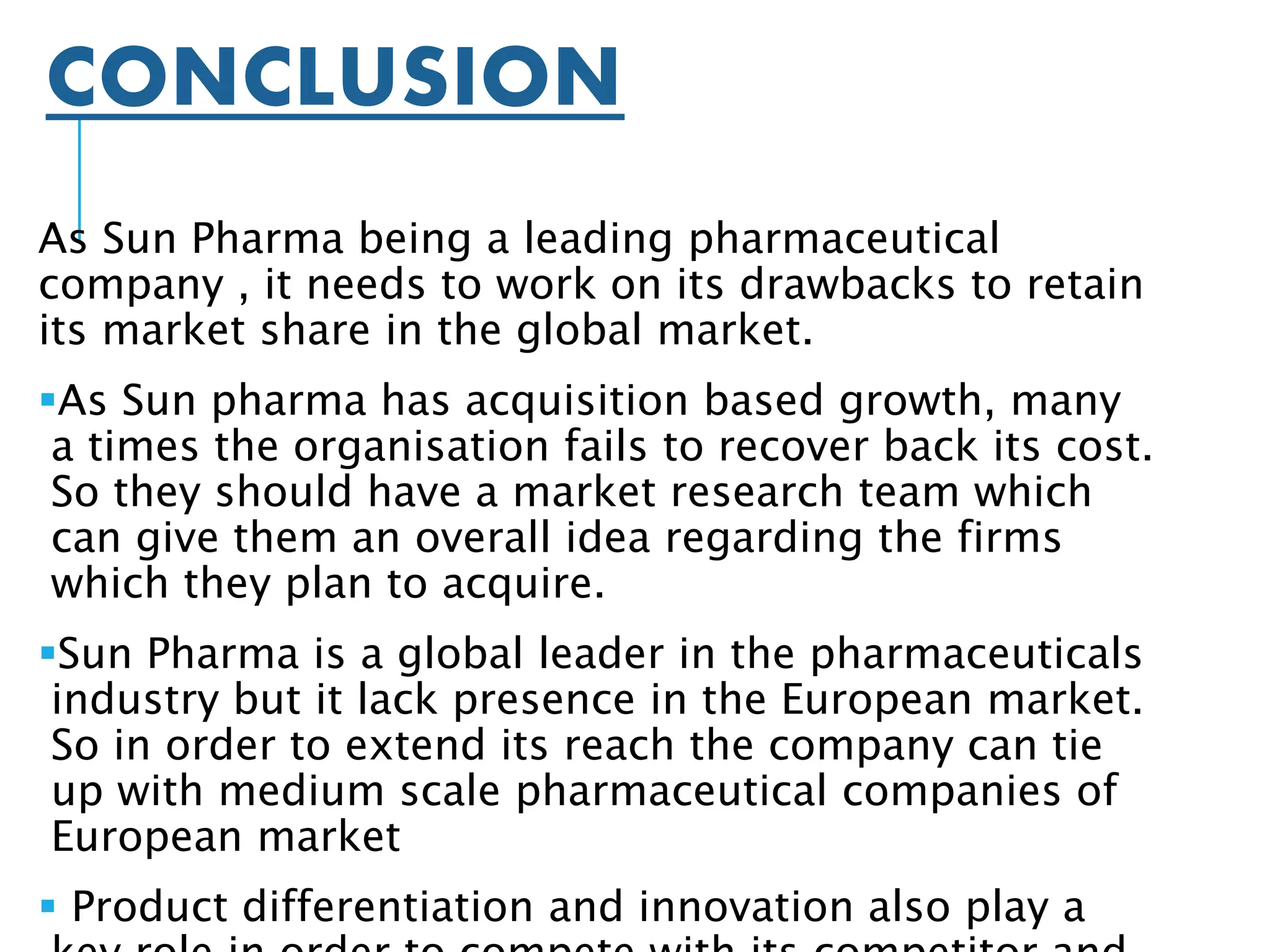 swot of sun pharma | PPTX