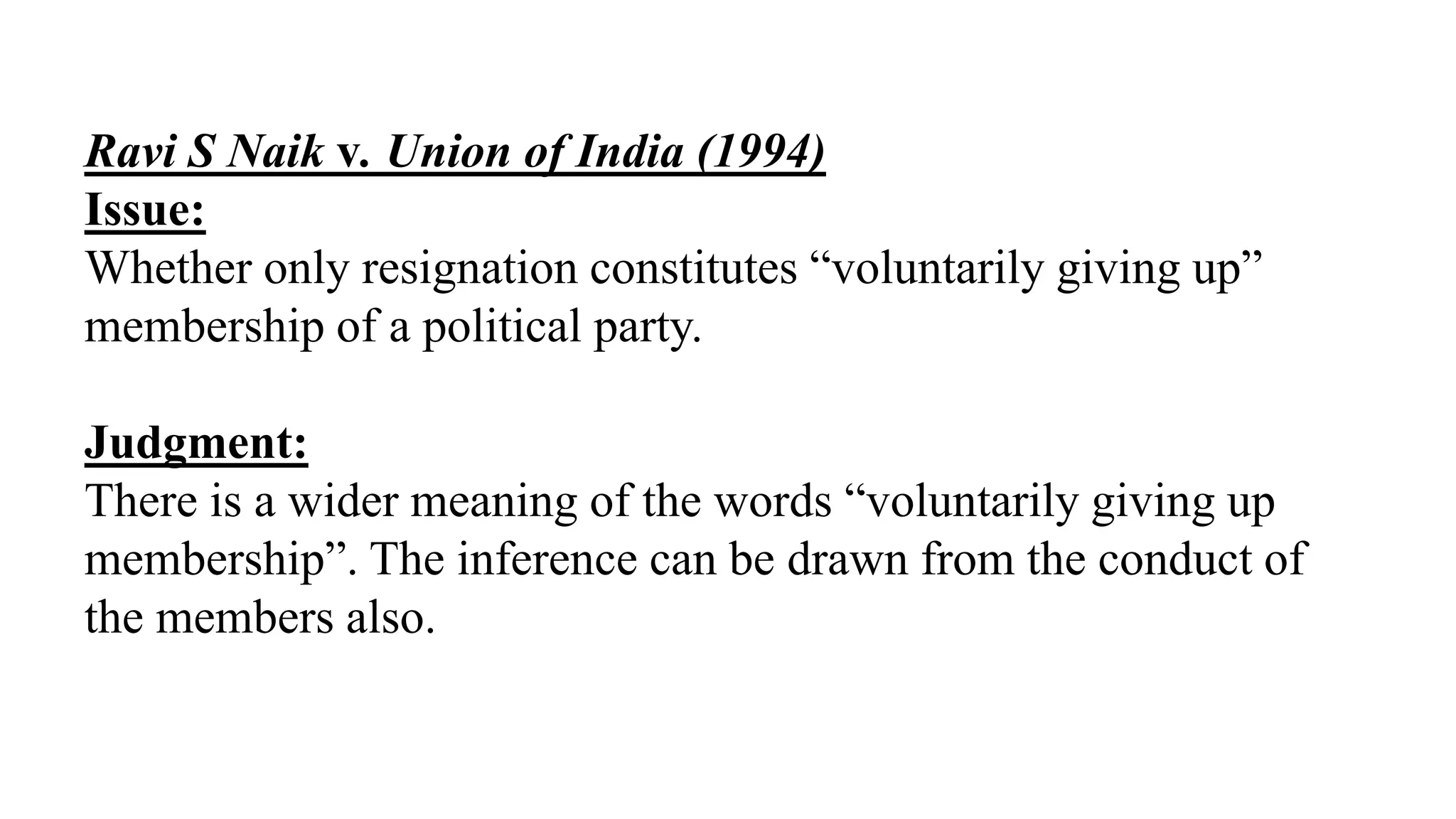 Disqualification of MP & MLA | PPTX