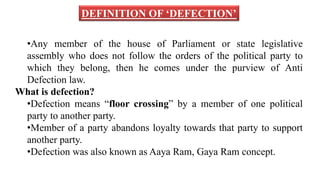 Disqualification of MP & MLA | PPTX