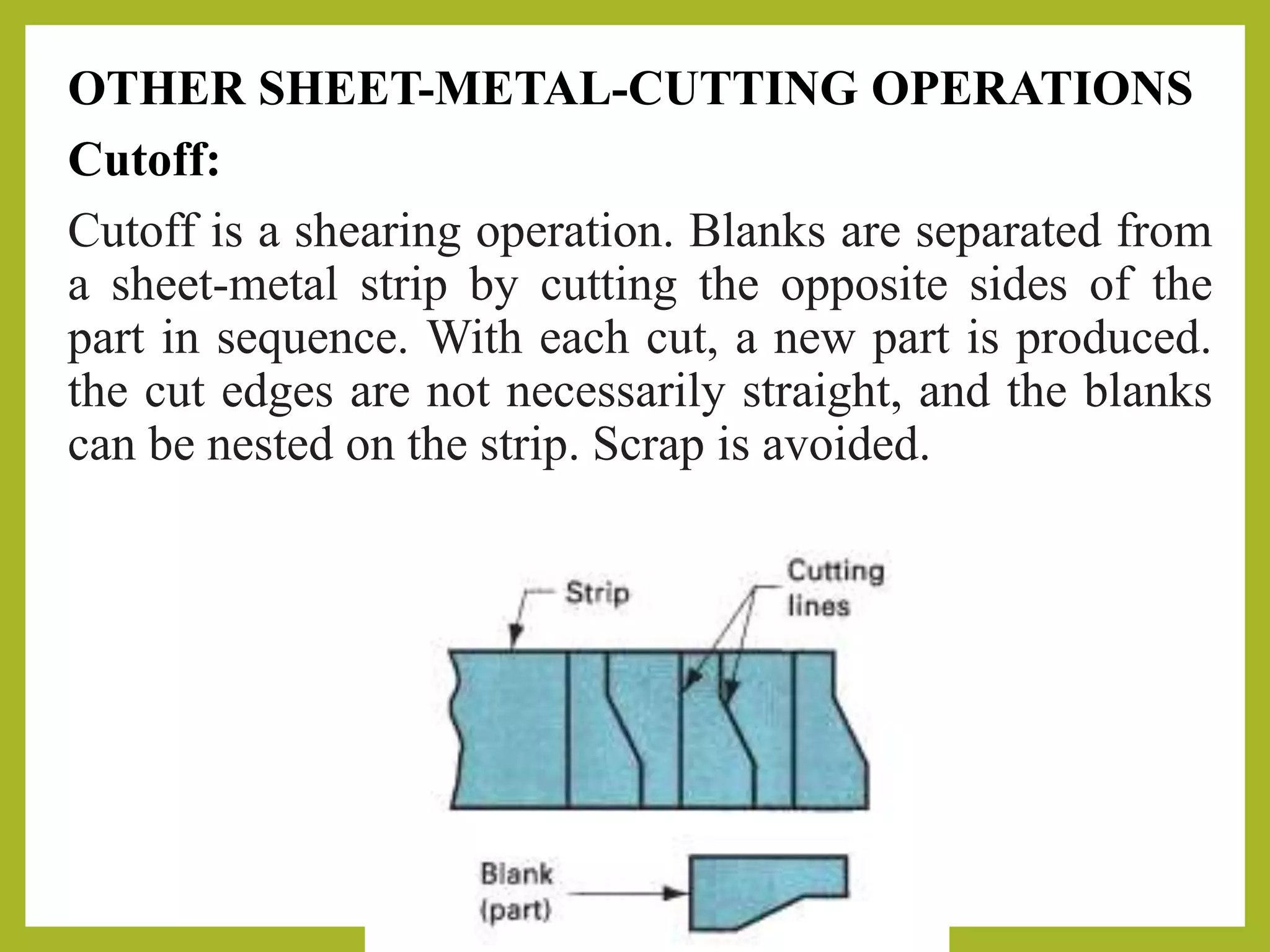 cutting operation manufacturing process | PPTX