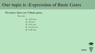 Expression of Basic Gates | PPT