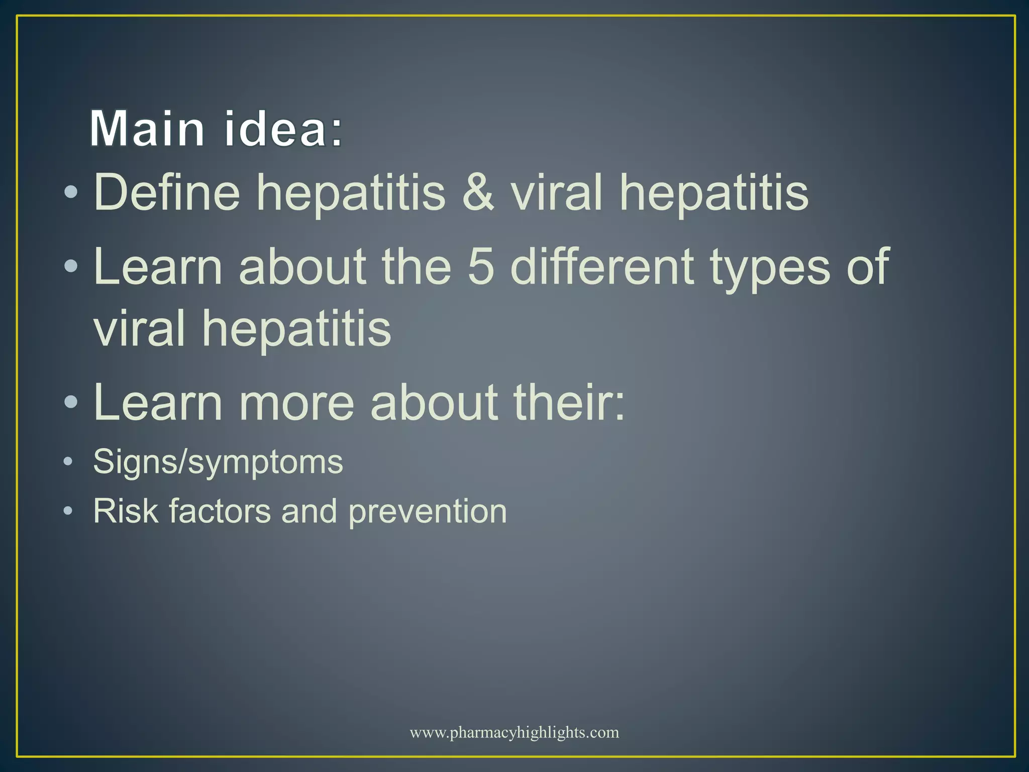 HEPATITIS | PPT