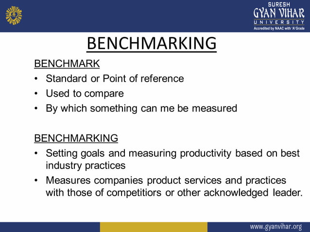 BENCHMARKING AND QUALITY CIRCLE PRESENTATION | PPT