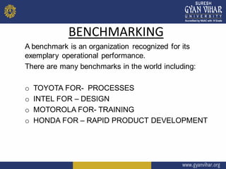 BENCHMARKING AND QUALITY CIRCLE PRESENTATION | PPT