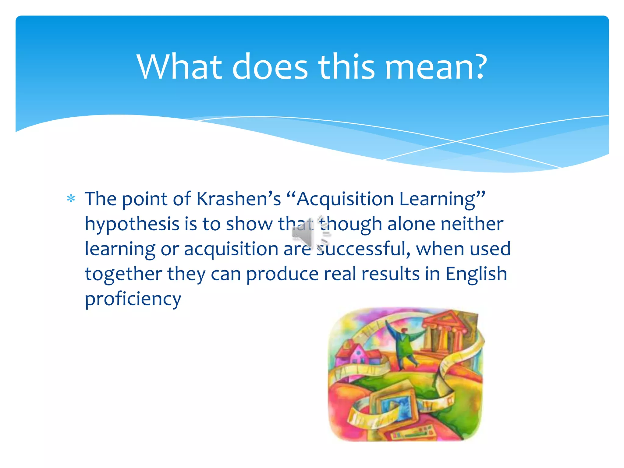 Group presentation krashen’s 5 hypotheses | PPTX