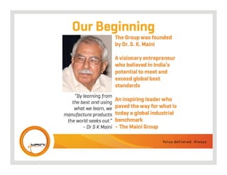Maini Group PPT | PPT