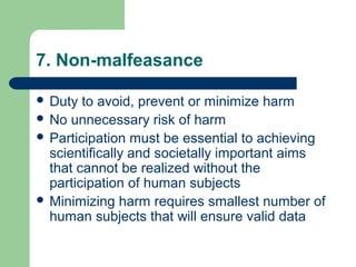 Group presentation research ethics | PPT