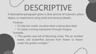 paragraph writing presentation in detail. | PPTX