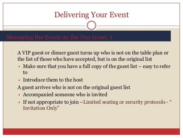 Private event planning tools - kopnet