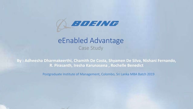 Boeing Case Study | e-enabled Advantage | PPTX