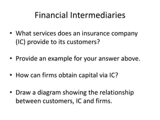Presentation 3 - Financial Intermediaries | PPT