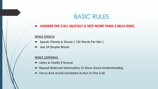 Telephone Etiquette | PPTX