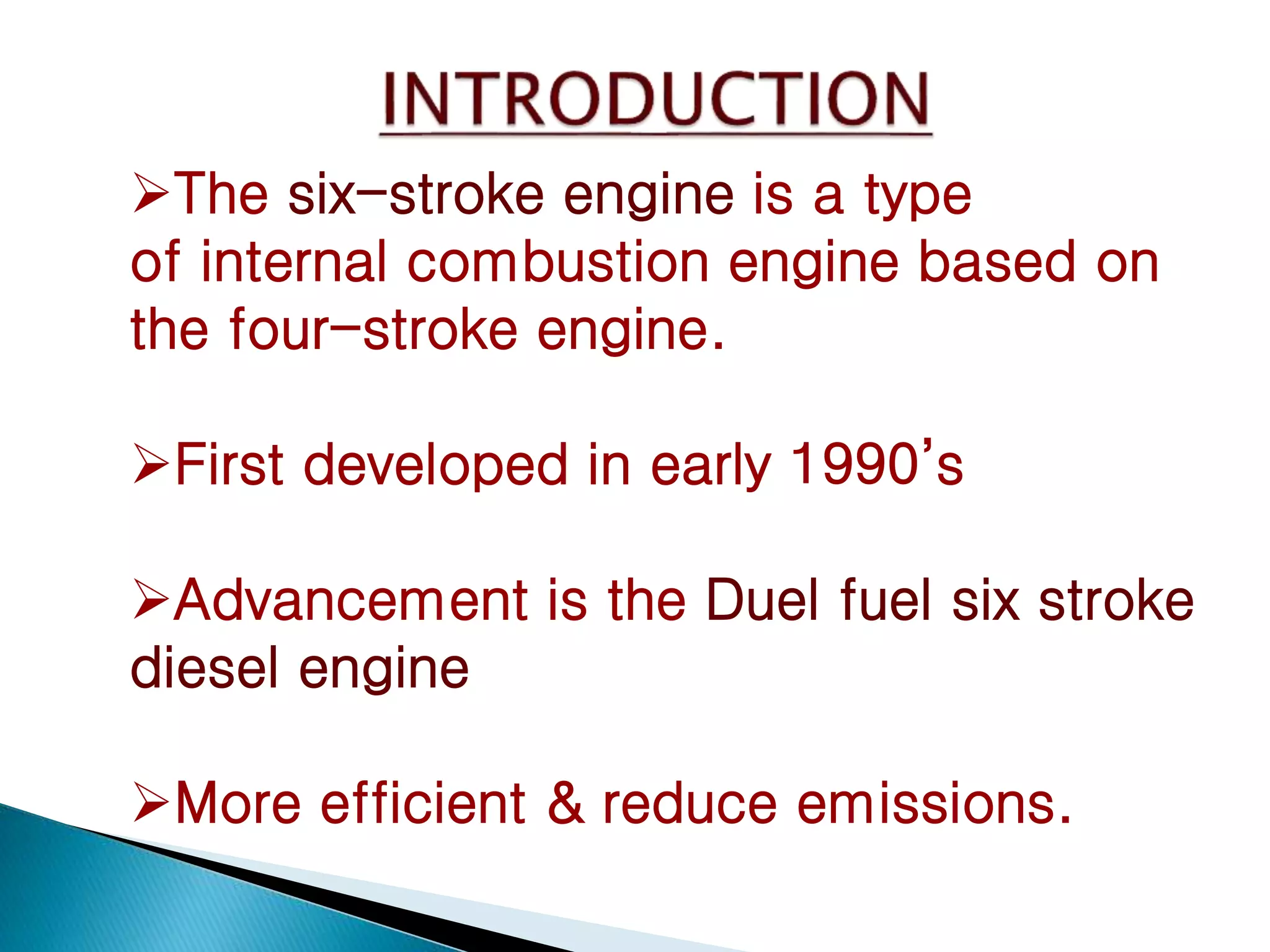 six stroke engine powerpoint presentation | PPTX
