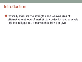 Market data collection methods | PPT