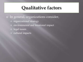 Financial Factors, Qualitative Factors and Investment Practices | PPTX