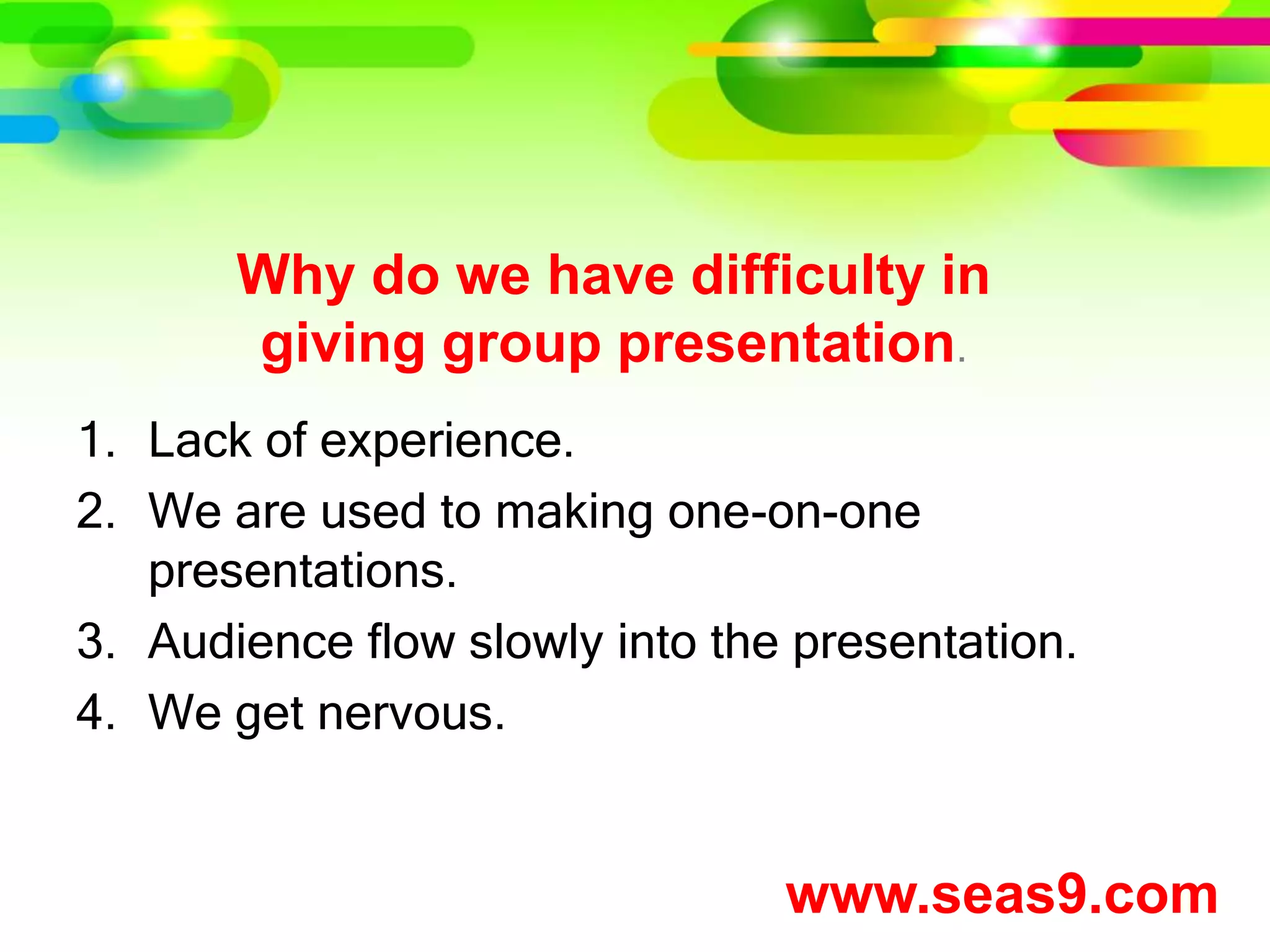 Group Presentation Skills | PPTX
