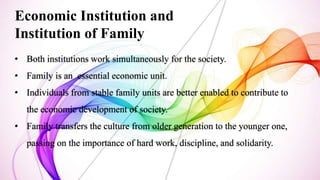 An Intro to Social Institutions & Institution of Economics | PPT