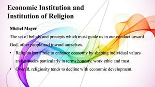 An Intro to Social Institutions & Institution of Economics | PPT
