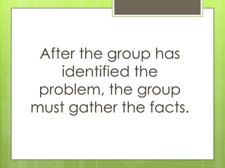 Group problem solving | PPTX