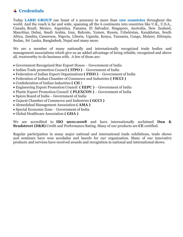 LABH Group profile | PDF