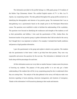 Group profile 5 1 | PDF