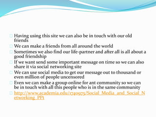 Social Media Group project | PPT