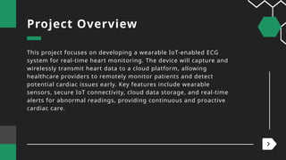 ECG MONITORING WITH ESP32 AND AD8232 iot | PPTX