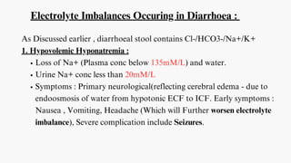 Electrolyte Imbalances in Diarrhoeal Diseases | PDF