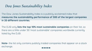 Corporate Governance Ratings- Dow Jones Sustainability Index and ...