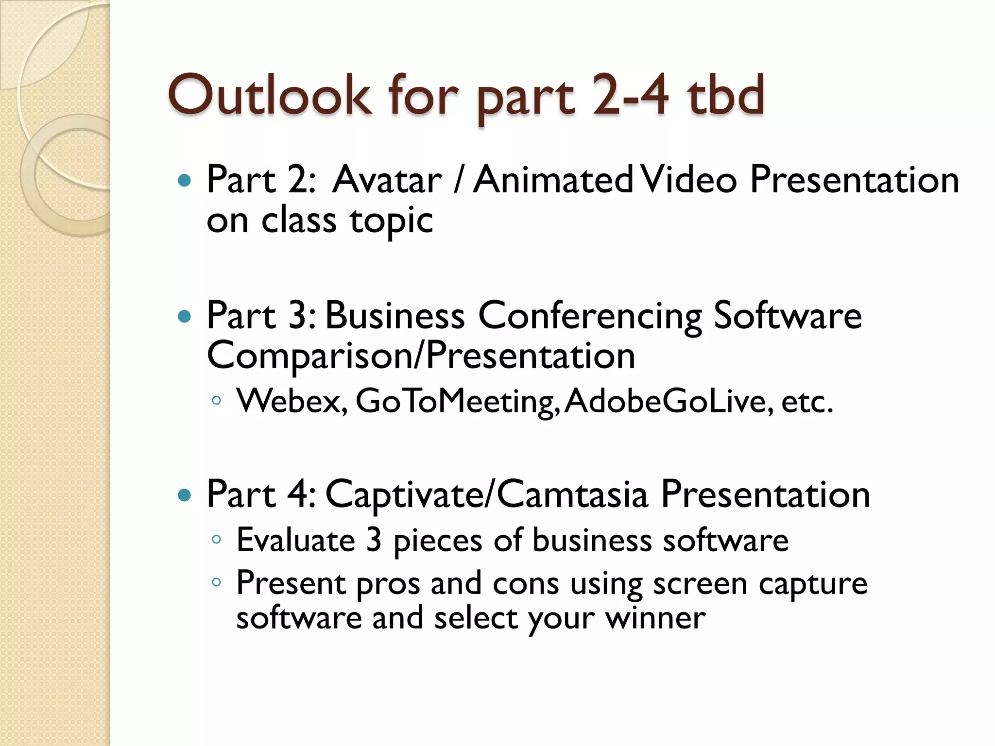 Group project overview_(1)_(1) | PPTX | Computer Software and ...